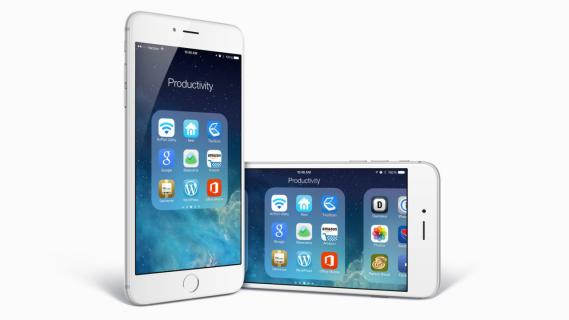 Browse Folders Faster with iPhone 6 Plus Landscape Mode