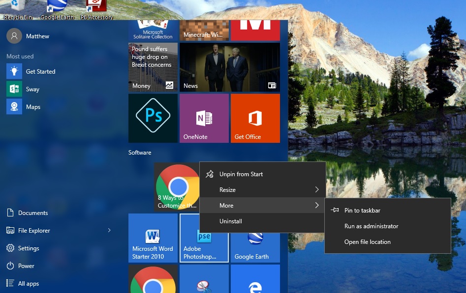 How to Customize the Windows 10 Start Menu - Tech Junkie