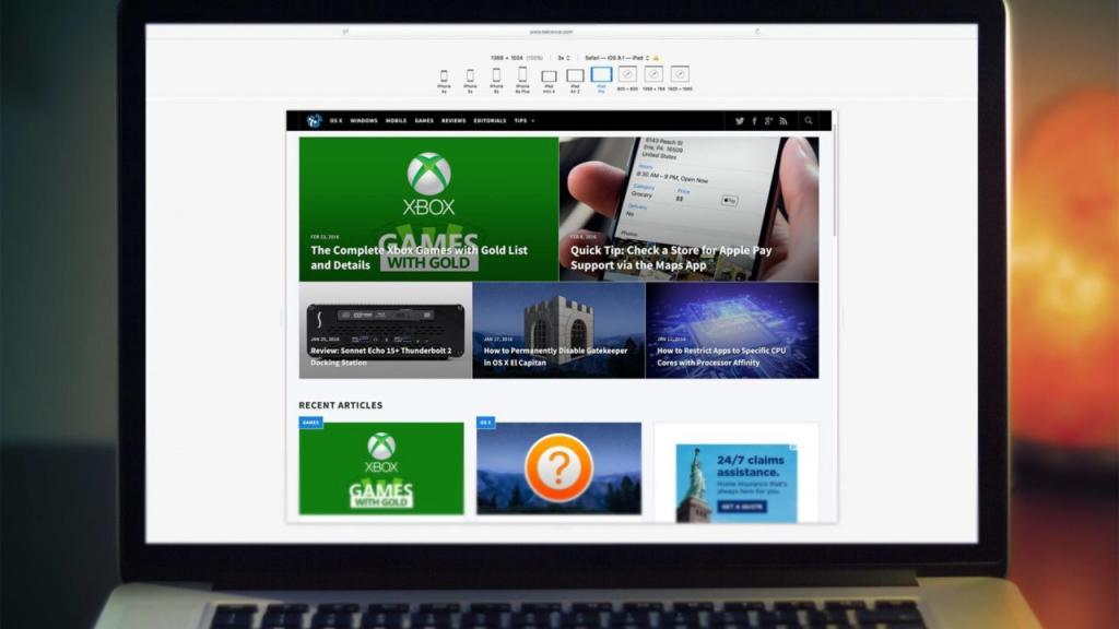 Test a Site for Mobile With Safari Responsive Design Mode