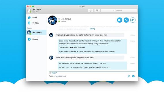 How to Format Skype Text Chats How to Format Skype Text Chats