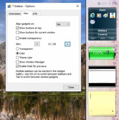 Add a new Sidebar to Windows 10 - Tech Junkie