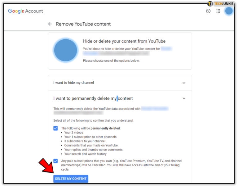 How to Delete Your YouTube Account - Tech Junkie