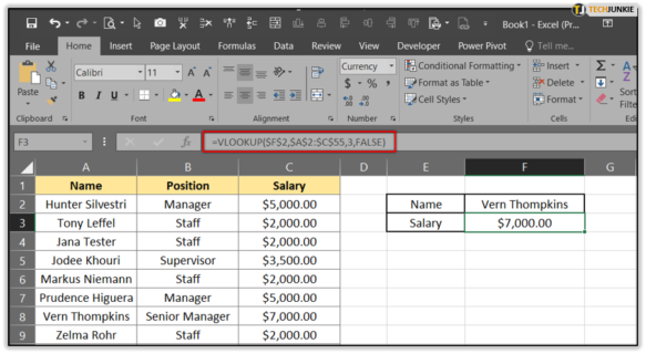 How to use VLOOKUP in Excel - Tech Junkie