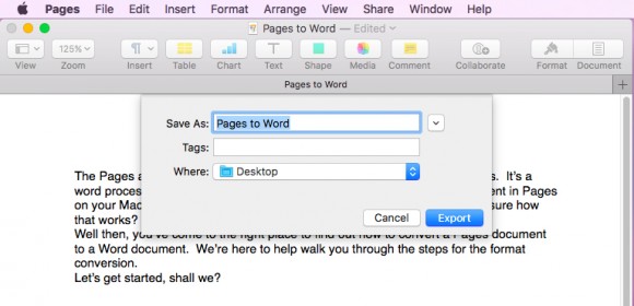 How To Convert Pages Documents to Microsoft Word Format - Tech Junkie