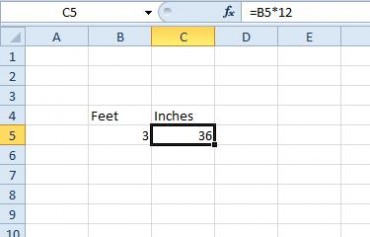 How To Convert Feet to Inches in Excel - Tech Junkie