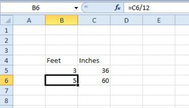 How To Convert Feet to Inches in Excel - Tech Junkie