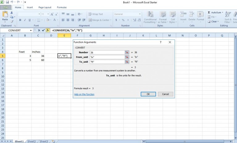 How To Convert Feet to Inches in Excel - Tech Junkie