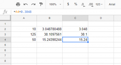 How To Convert Feet to Meters in Google Sheets - Tech Junkie