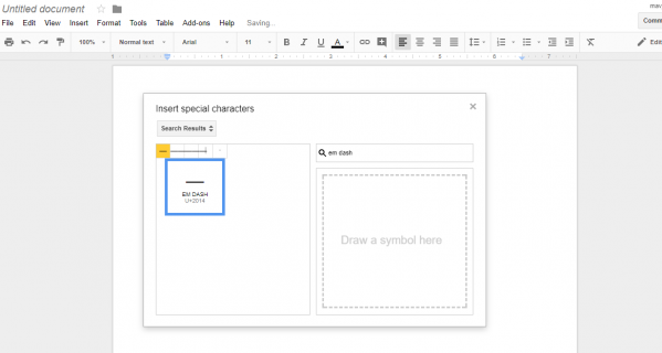 How To Create an Em Dash in Google Docs - Tech Junkie