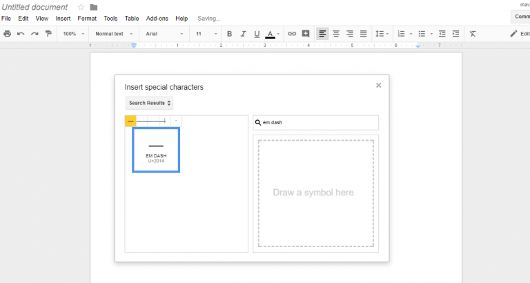 How To Create an Em Dash in Google Docs - Tech Junkie