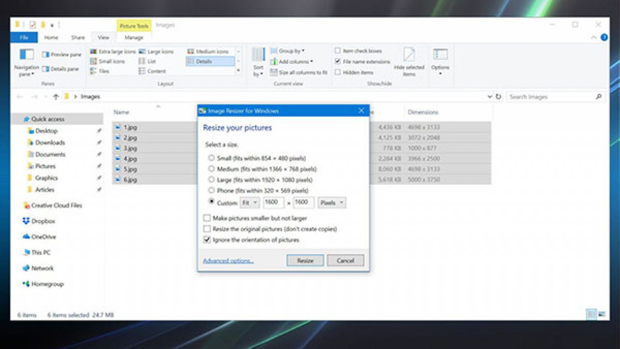 How to Batch Resize Multiple Images in Windows 10 - Tech Junkie
