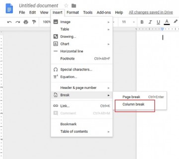 How To Split Google Docs into Columns - Tech Junkie