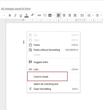 How To Split Google Docs into Columns - Tech Junkie