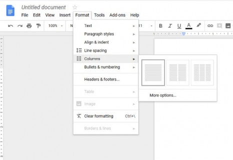 How To Split Google Docs into Columns - Tech Junkie