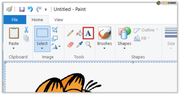 How To Add, Color and Rotate text in MS Paint - Tech Junkie