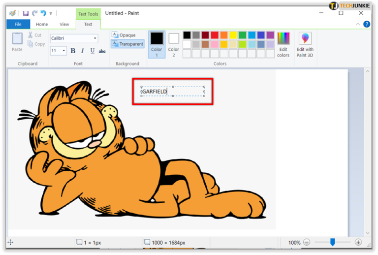 How To Add, Color and Rotate text in MS Paint - Tech Junkie