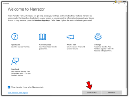 How To Turn off Narrator in Windows - Tech Junkie