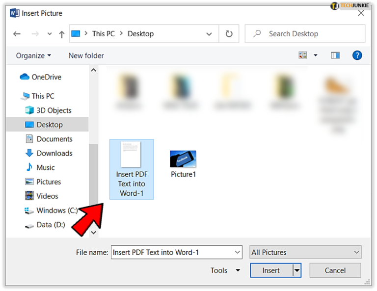 How To Insert a PDF into Word - Tech Junkie