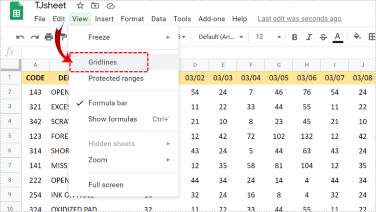 How To Hide Grid Lines in Google Sheets - Tech Junkie