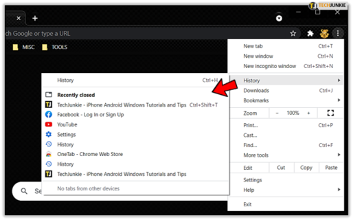 How To Reopen Your Last Session in Chrome - Tech Junkie
