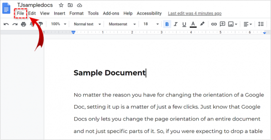 How To Make Google Docs Landscape - Tech Junkie