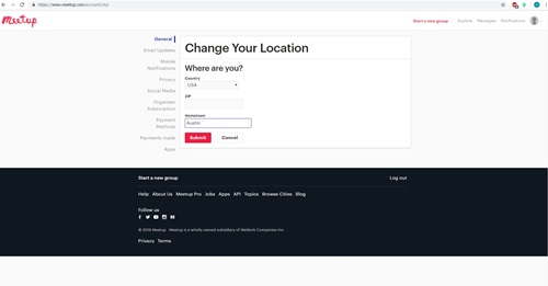 How to Change Your Location in Meetup - Tech Junkie