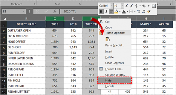 How to Hide Columns in Microsoft Excel - Tech Junkie
