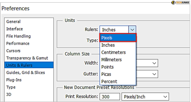 Change Units from Inches to Pixels in Adobe Photoshop - Tech Junkie