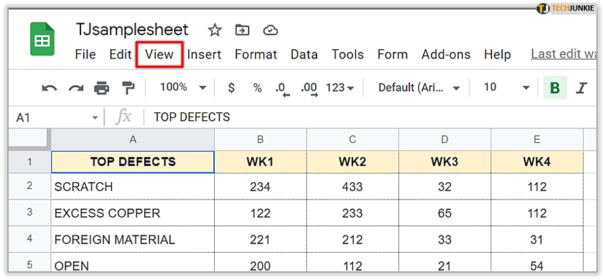 How to Rename Columns in the Google Sheets App - Tech Junkie
