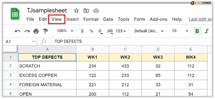 How to Rename Columns in the Google Sheets App - Tech Junkie