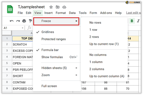 How to Rename Columns in the Google Sheets App - Tech Junkie