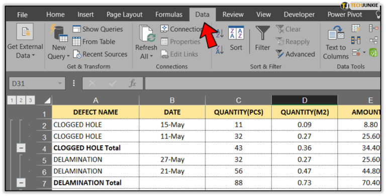 How to Remove Subtotals from Excel - Tech Junkie