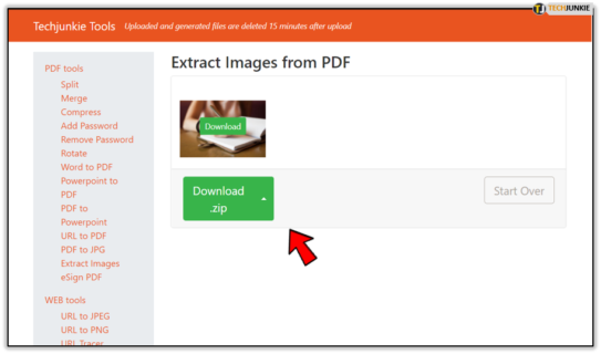 How To Extract Images from a PDF file - Tech Junkie