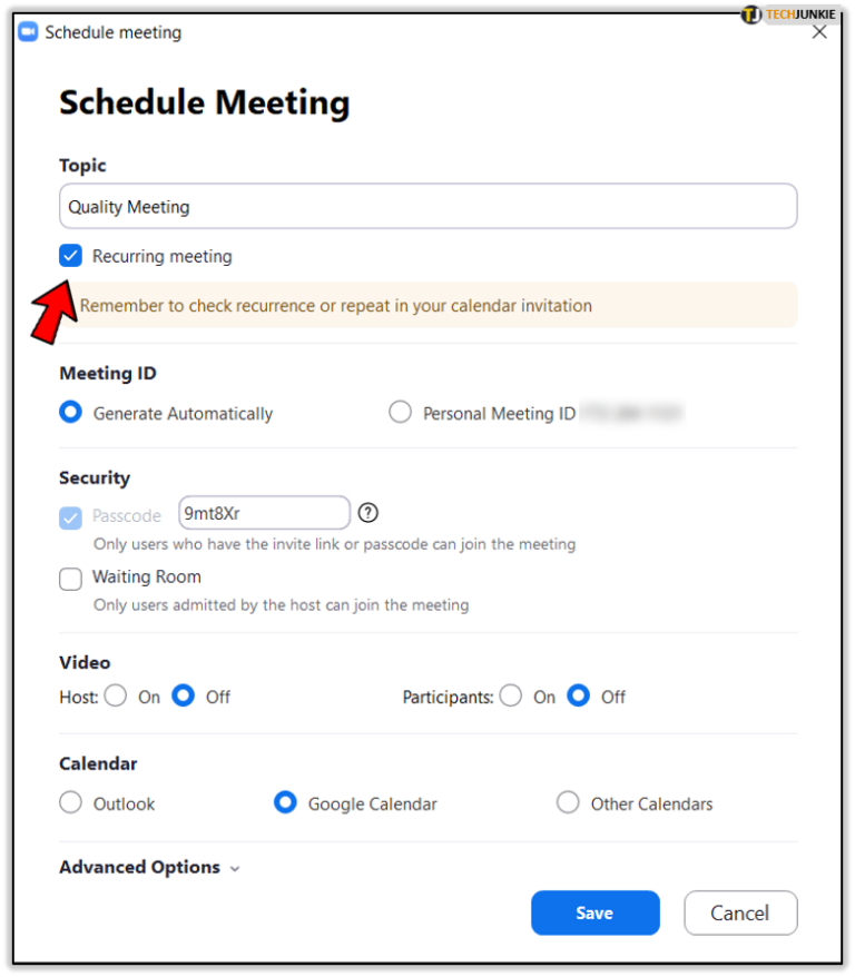 How To Keep The Same Meeting Id In Zoom Tech Junkie