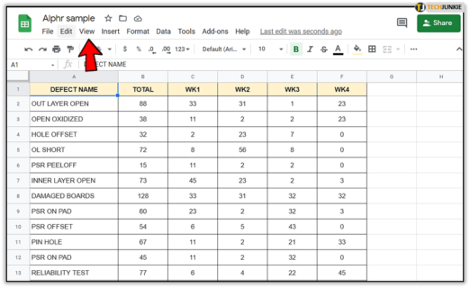 How to Lock a Row in Google Sheets - Tech Junkie