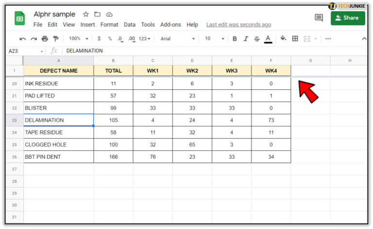 How to Lock a Row in Google Sheets - Tech Junkie