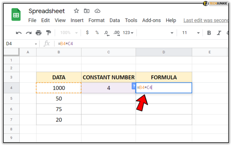 How to Multiply Column by Constants in Google Sheets - Tech Junkie