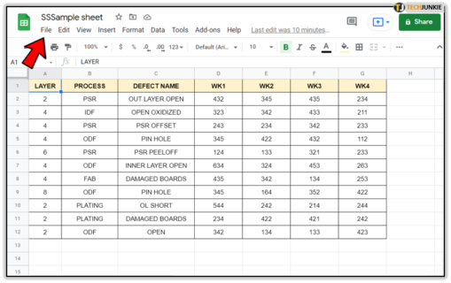 How to Turn Google Sheets Spreadsheets into PDFs - Tech Junkie