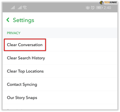 What Does Clear Conversation Do in Snapchat - Tech Junkie