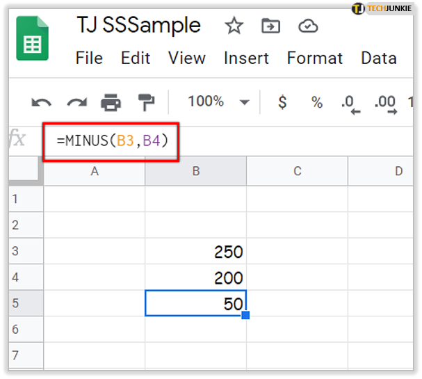 Subtraction Formula In Excel Toopersian