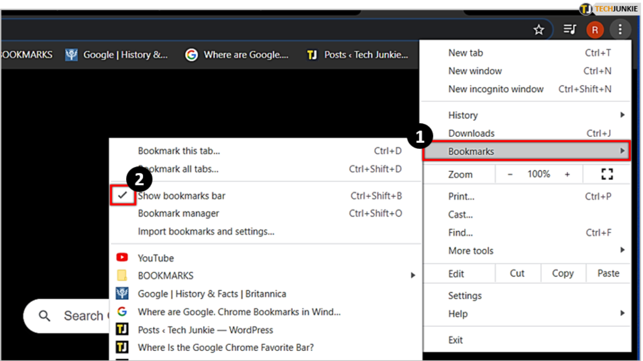 Where Is the Google Chrome Favorite Bar? - Tech Junkie