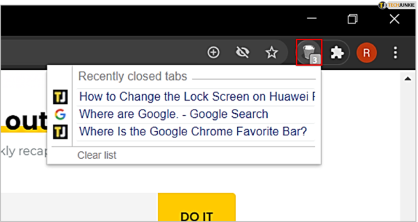 How To Reopen Accidentally Closed Tabs In Google Chrome - Tech Junkie