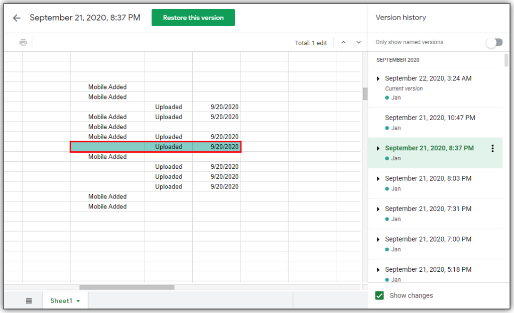 How to Check Edit History in Google Sheets - Tech Junkie