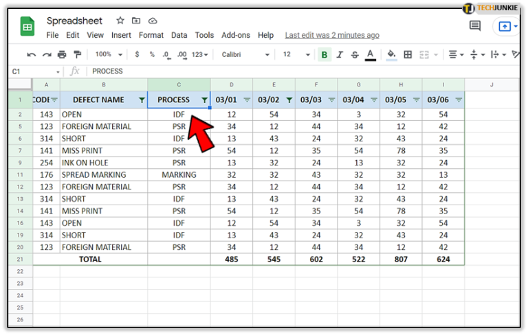 How to Clear All Filters in Google Sheets - Tech Junkie