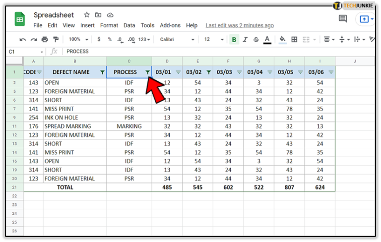 How to Clear All Filters in Google Sheets - Tech Junkie
