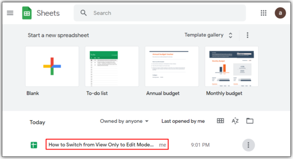 How to Switch from View Only to Edit Mode in Google Sheets - Tech Junkie