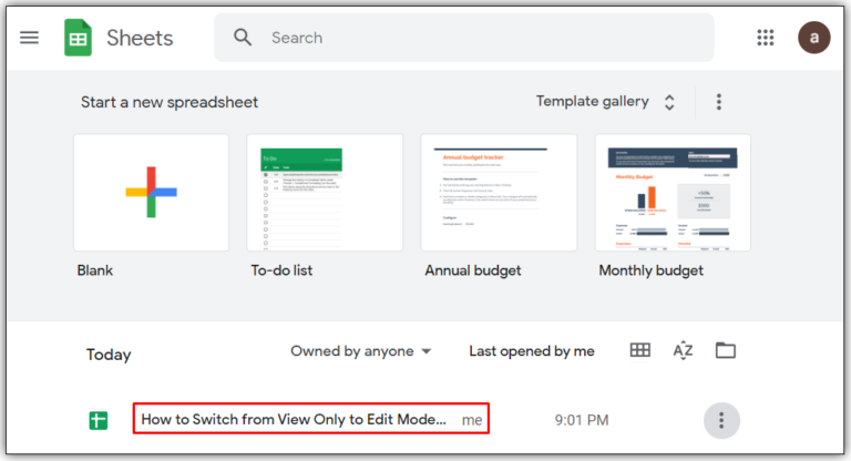 How to Switch from View Only to Edit Mode in Google Sheets - Tech Junkie