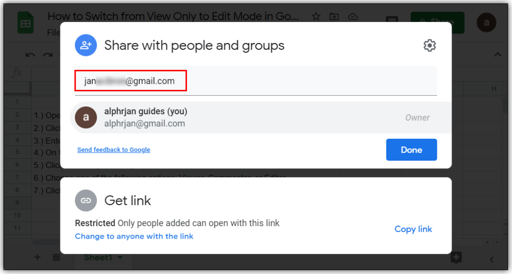 How to Switch from View Only to Edit Mode in Google Sheets - Tech Junkie