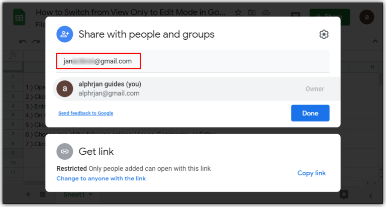 How to Switch from View Only to Edit Mode in Google Sheets - Tech Junkie