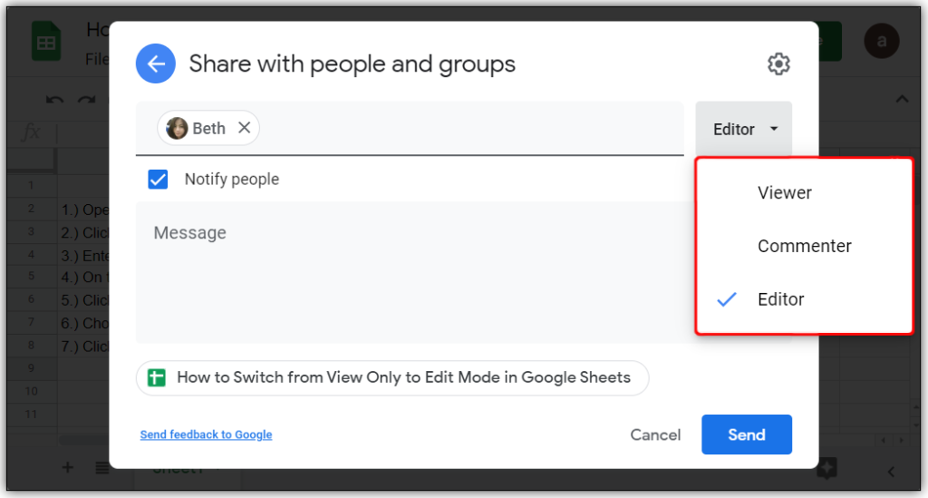 How to Switch from View Only to Edit Mode in Google Sheets - Tech Junkie
